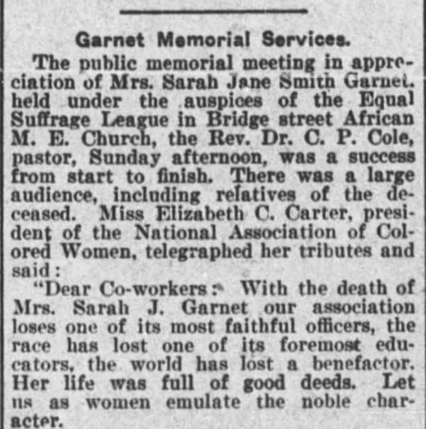 A Teacher Grows in Brooklyn: Sarah J. Smith Tompkins Garnet | Brooklyn Public Library